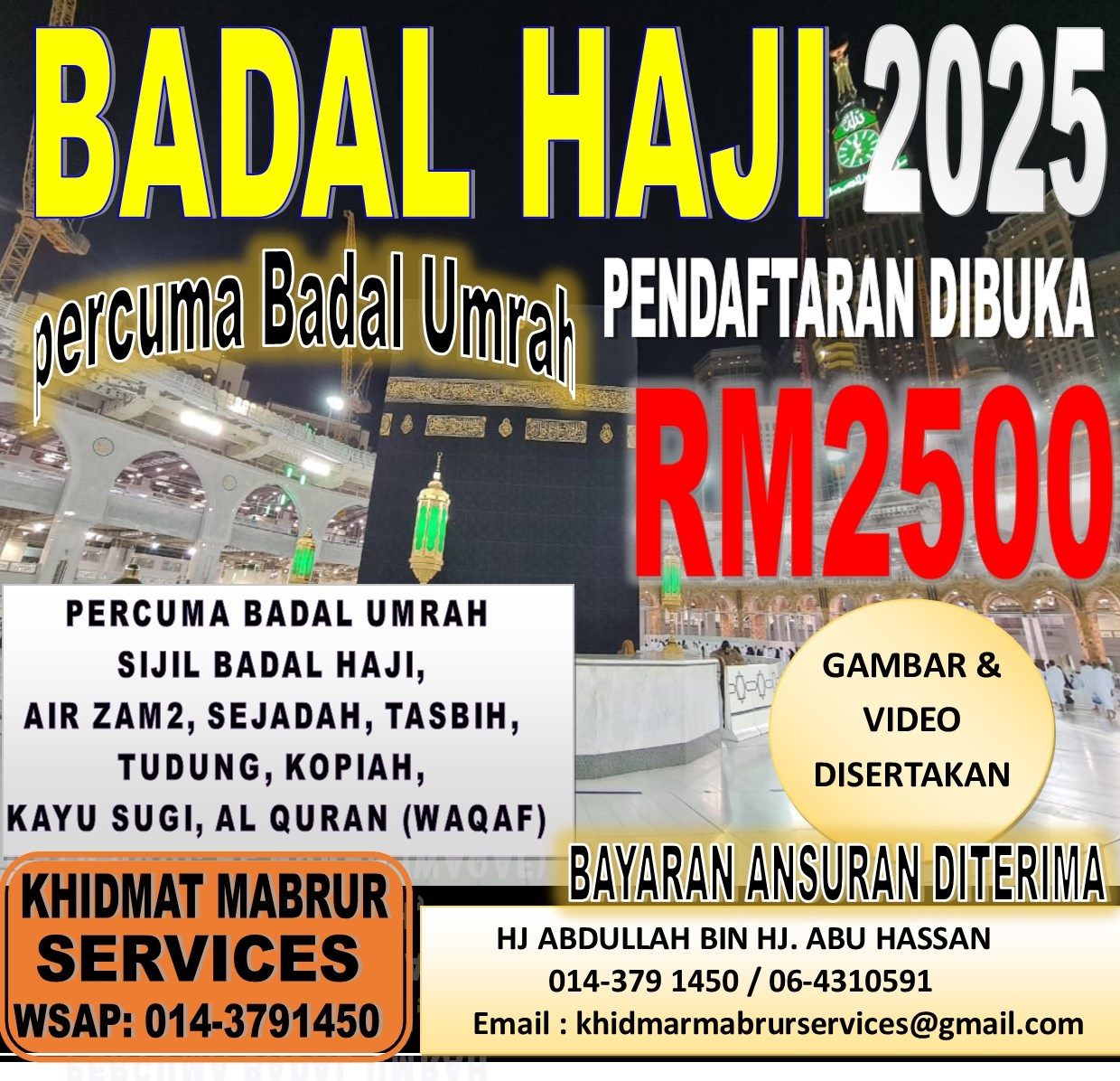 BADAL HAJI 2025 – KHIDMAT MABRUR SERVICES